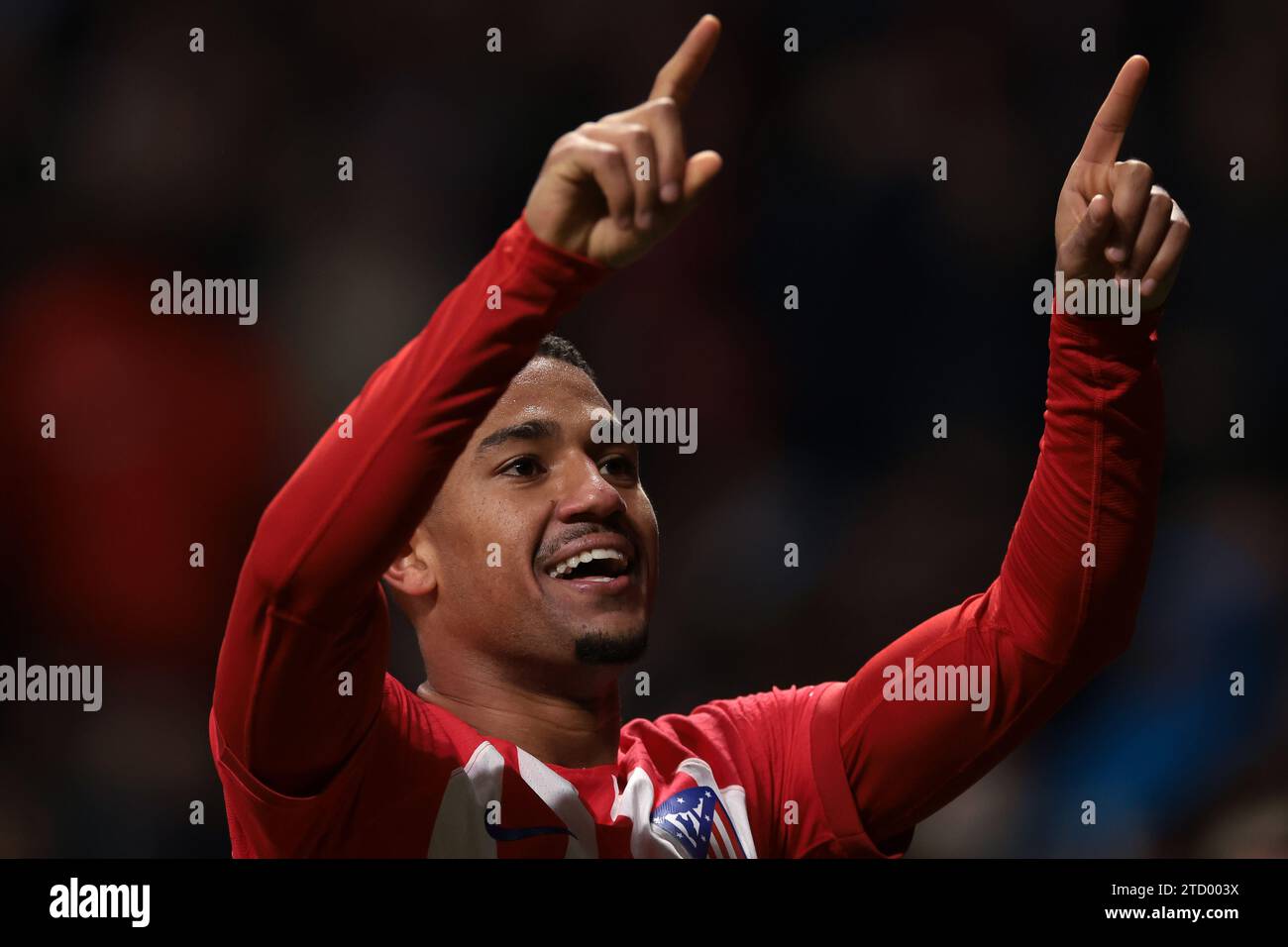 Madrid, Spain, 13th December 2023. Samuel Lino of Atletico Madrid ...