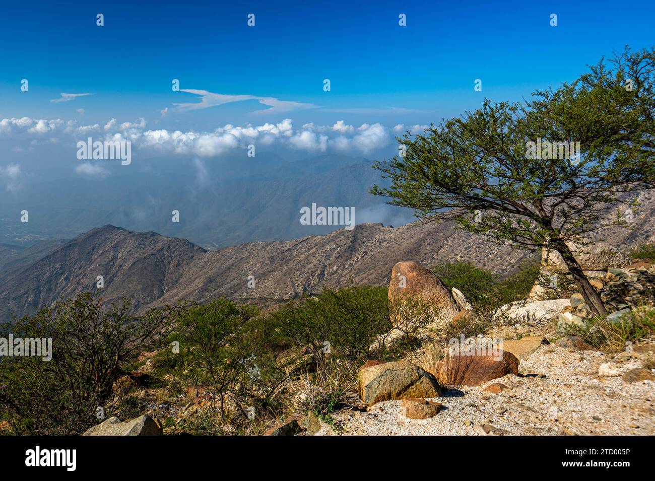Dramatic and picturesque mountain landscape. Early morning in the ...