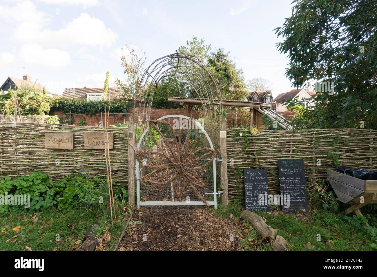 A community garden for residents of Shoreham-by-Sea in Buckingham Park ...