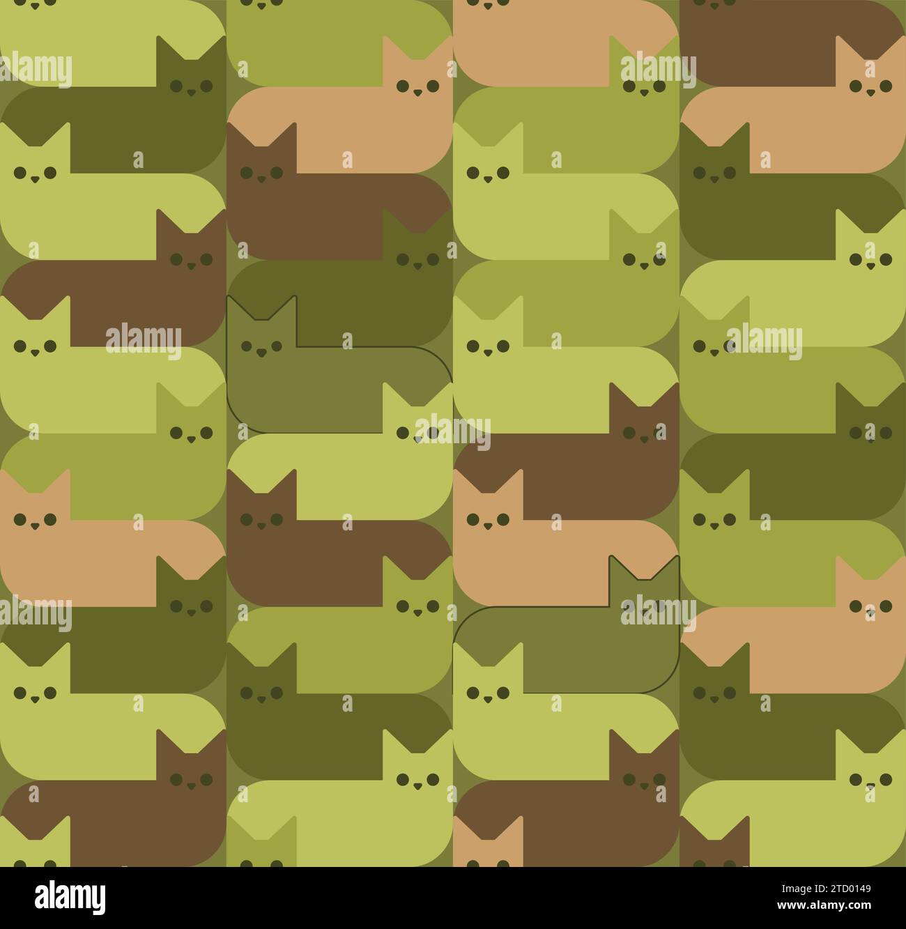 Cat Military Pattern seamless. pet soldier and protective Background ...