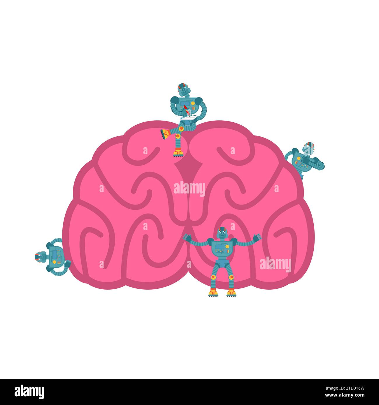 mini robot doctors and brains. Robots heal brain. Nanorobots and ...