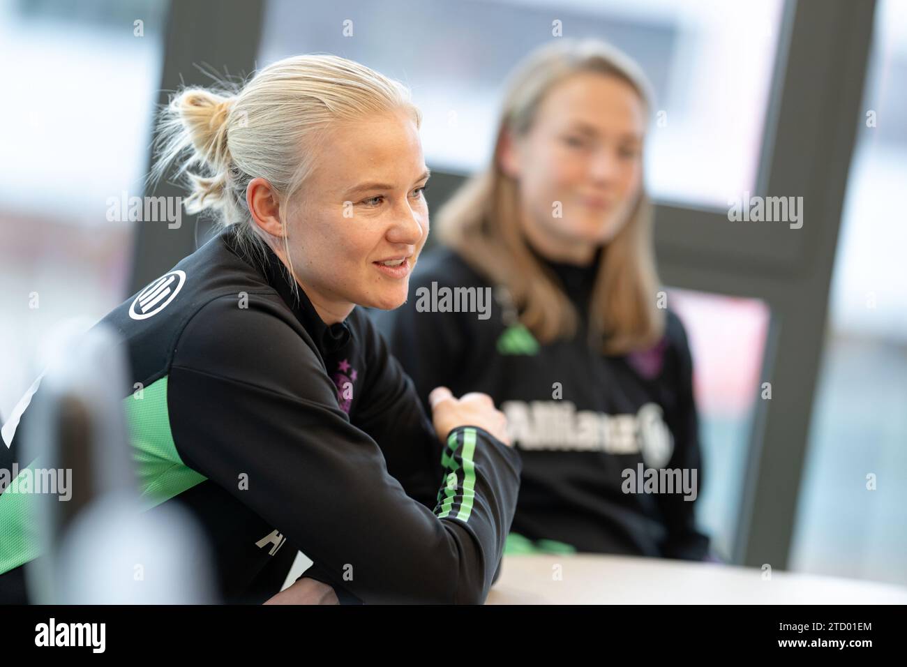 12 December 2023, Bavaria, Munich: FC Bayern Munich's Pernille Harder ...