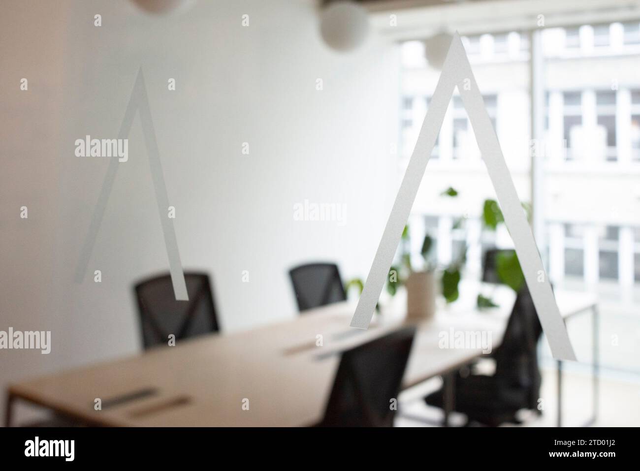 Details from a shared office space in the heart of London showing ...
