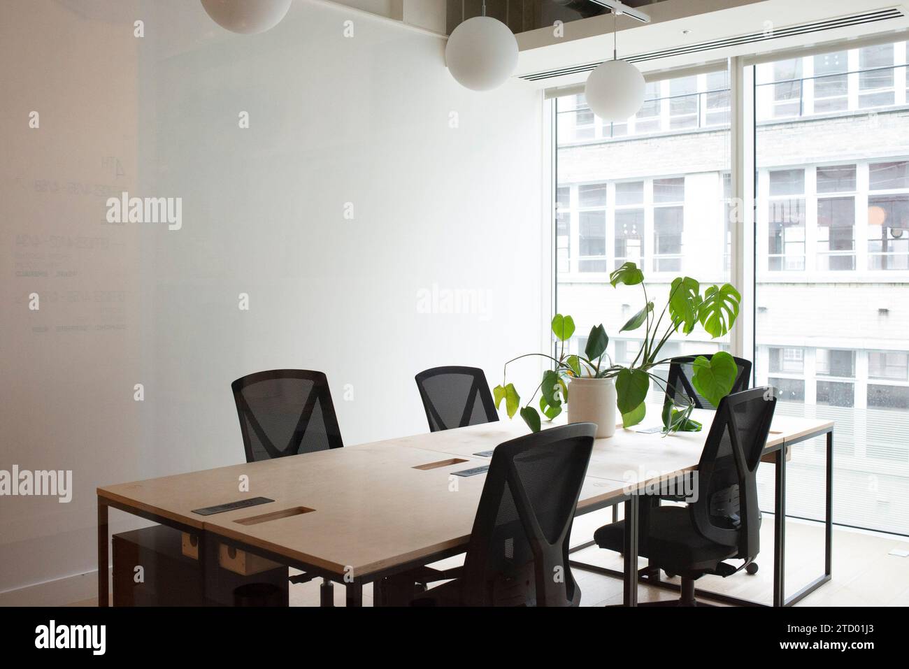 Modern bright and empty meeting room and offices Stock Photo - Alamy