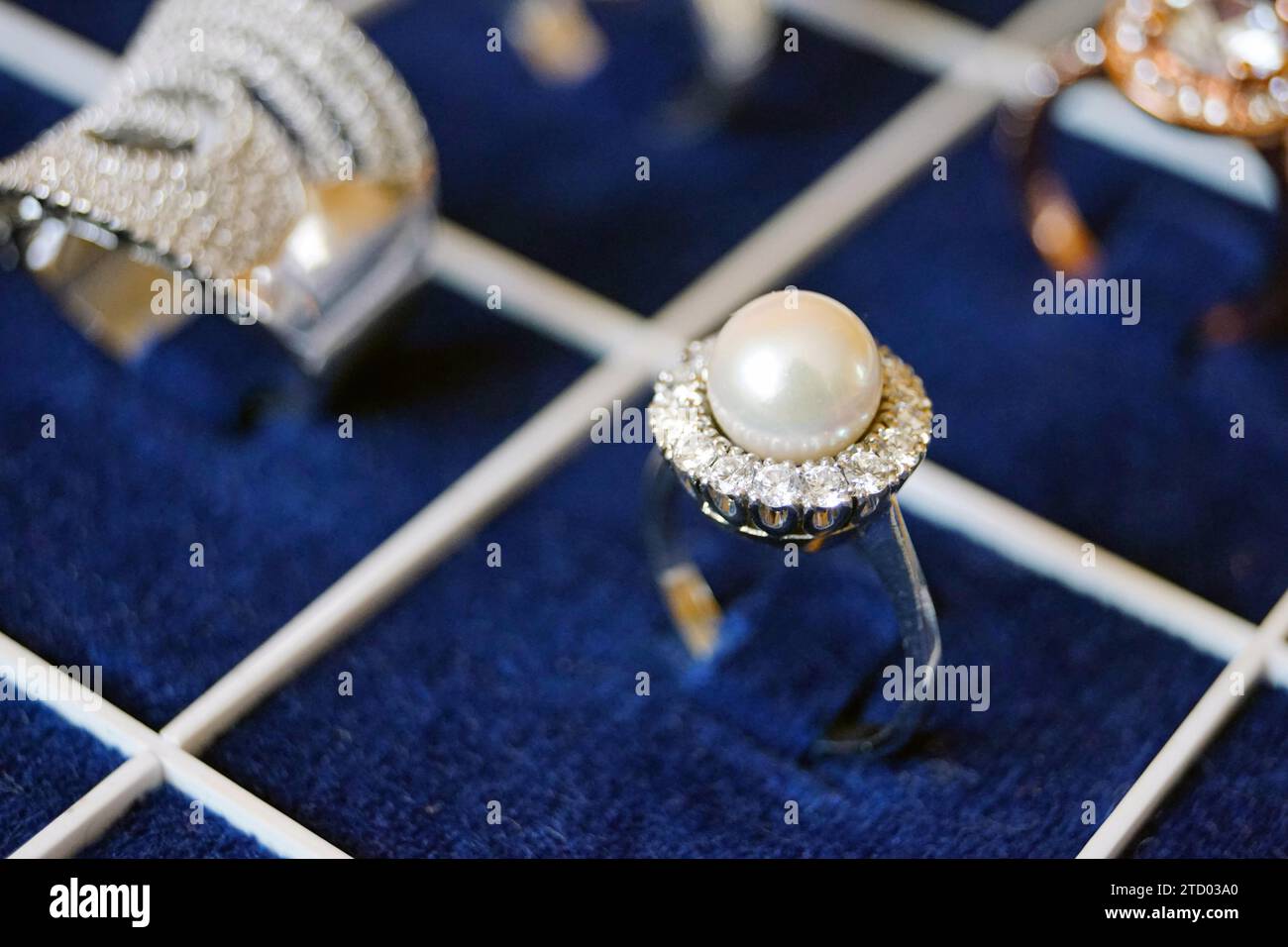 Wedding rings background. Engagement or marriage template Stock Photo ...