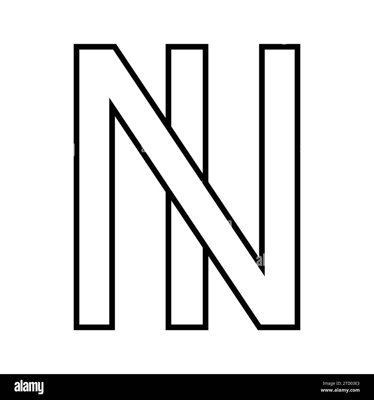 Letters i and n logo hi-res stock photography and images - Alamy