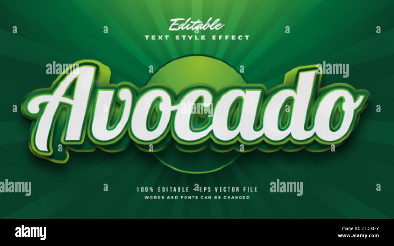 Three avocado Stock Vector Images - Alamy