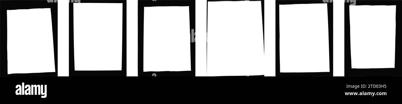Blank vertical poster frames Stock Vector Images - Alamy