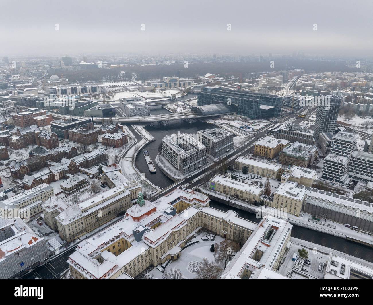 Aerial view berlin skyline dramatic hi-res stock photography and images ...
