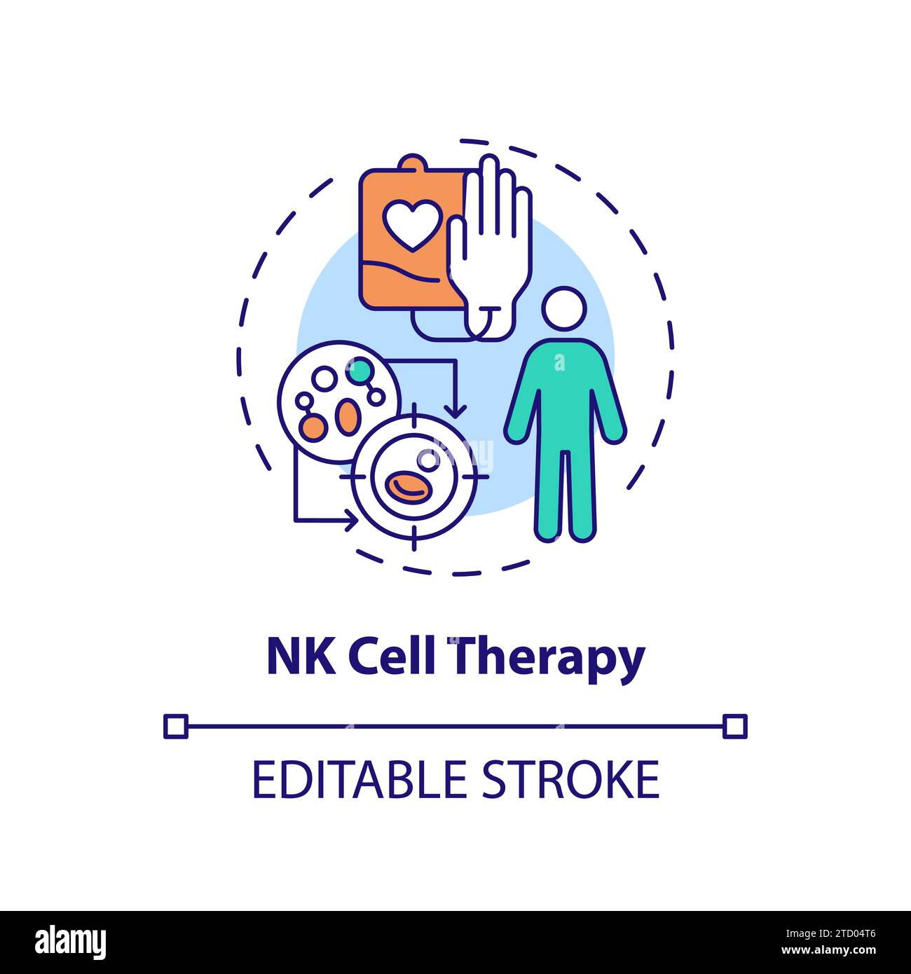 Cancer cell attack Stock Vector Images - Alamy