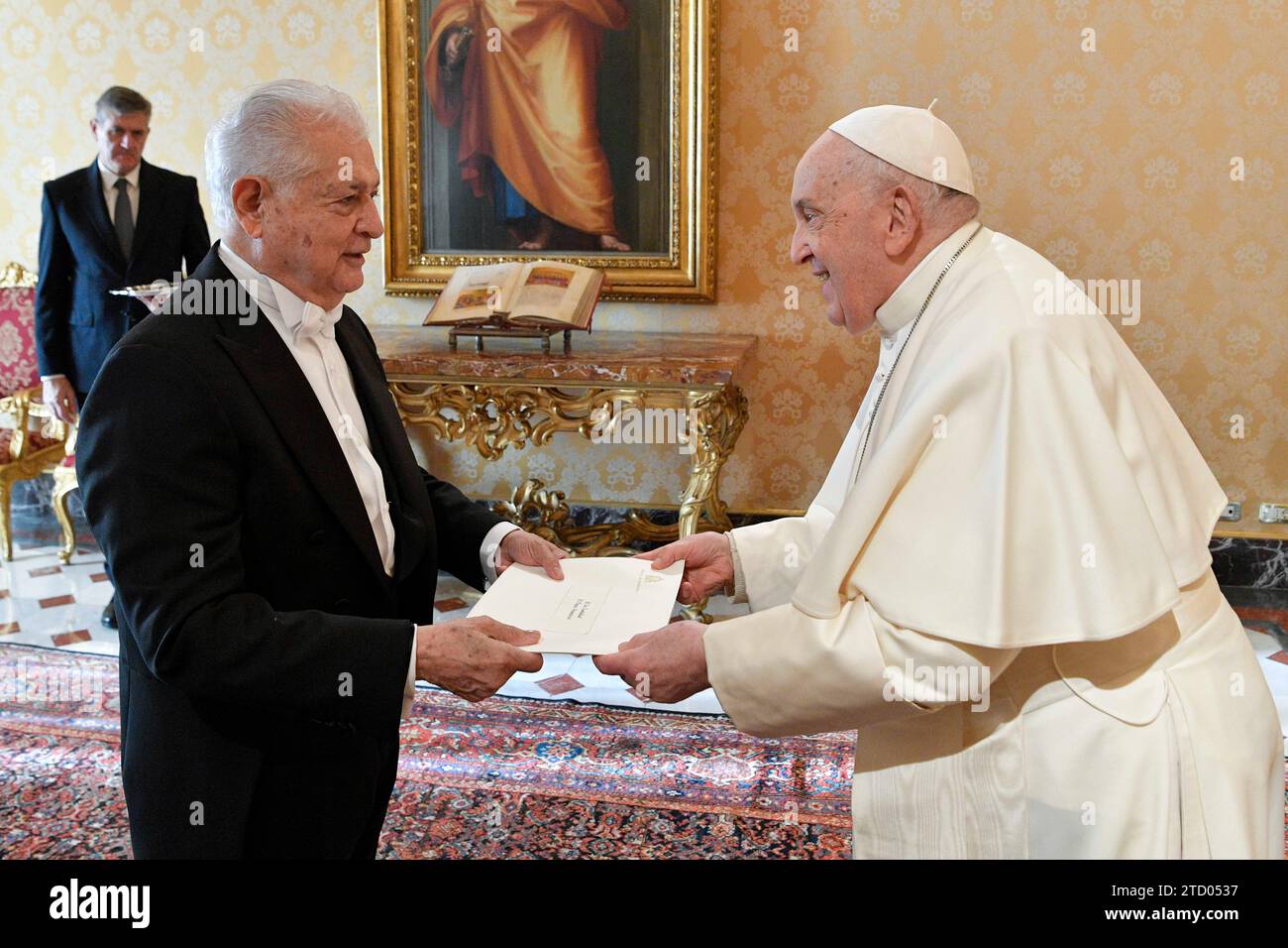 Italy, Rome, Vatican, 2023/12/15.Pope Francis during the Presentation ...