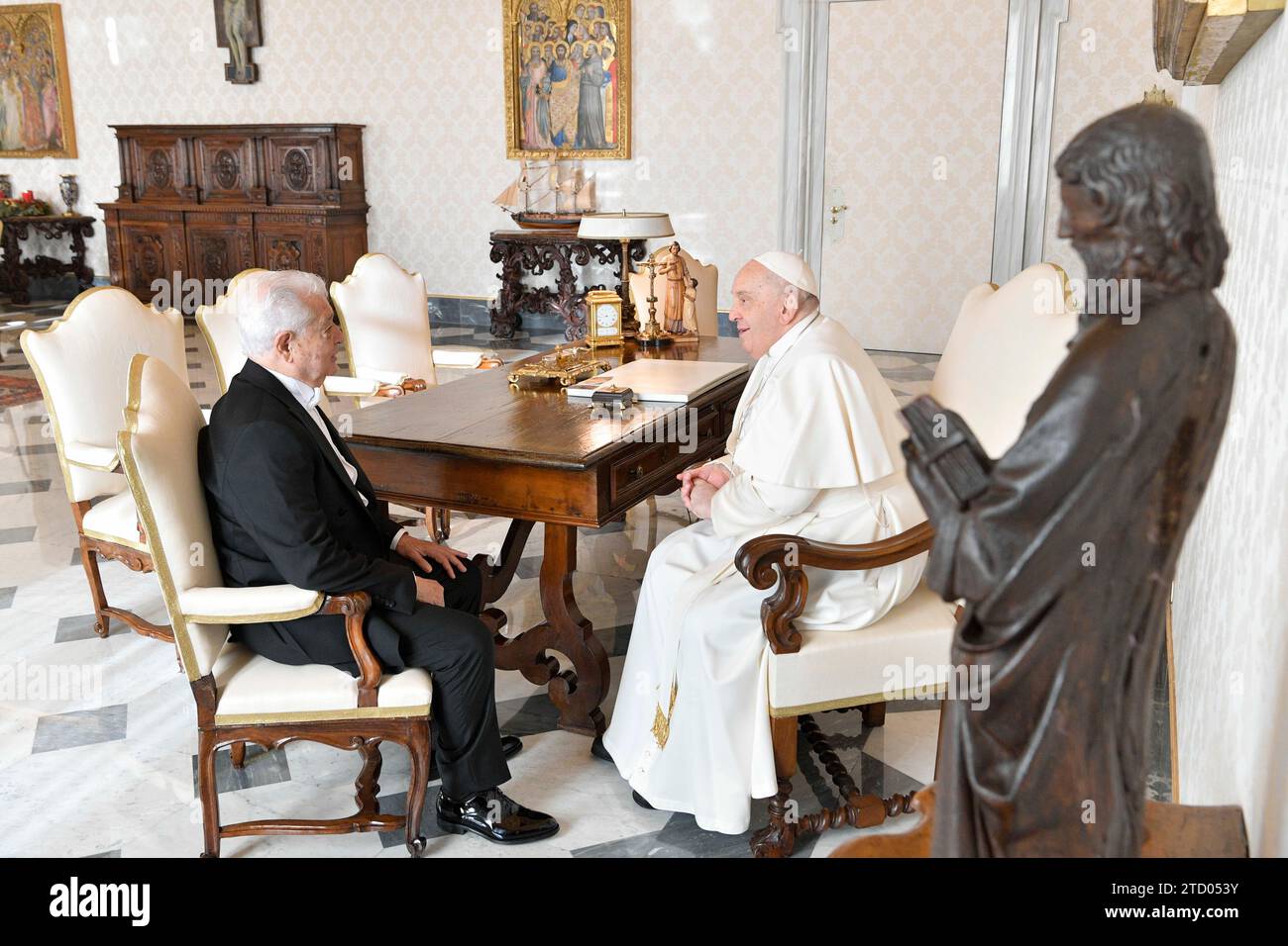 Italy, Rome, Vatican, 2023/12/15.Pope Francis during the Presentation ...