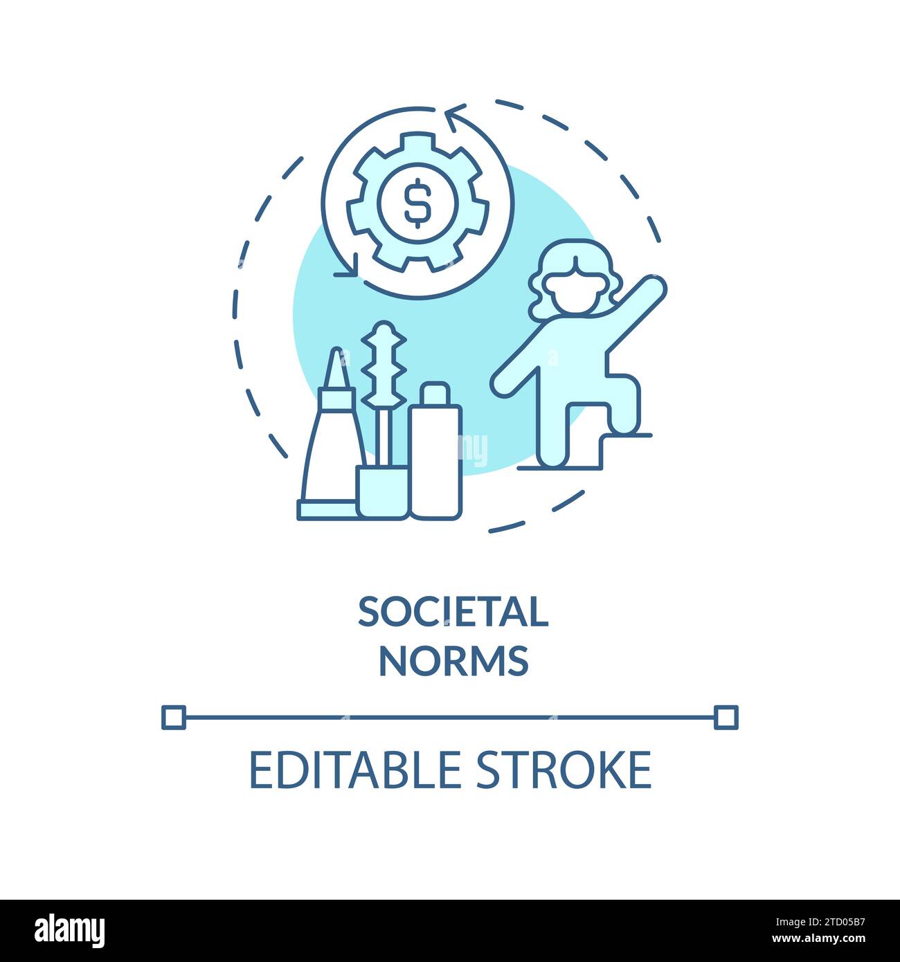 Thin line simple blue societal norms icon concept Stock Vector Image ... Thin line simple blue societal norms icon concept Stock Vector Image ...