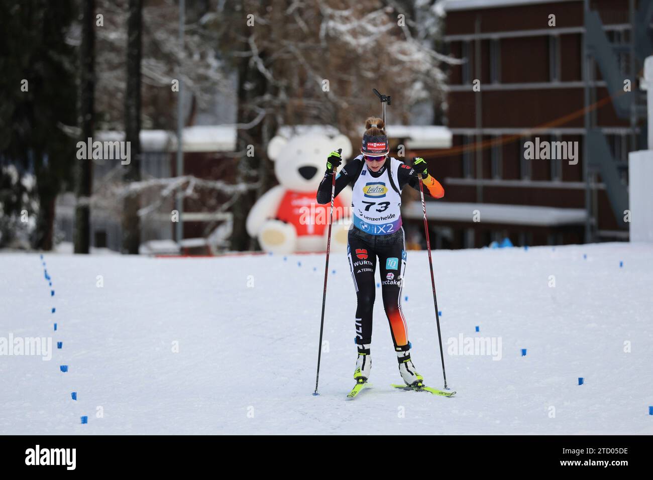 Lenzerheide, Schweiz 14. Dezember 2023: IBU Biathlon Weltcup ...