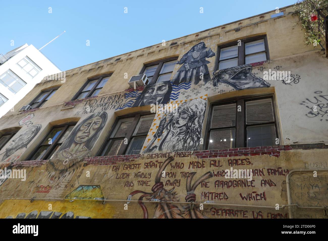 Los Angeles, California, USA 13th December 2023 Indian Alley Street Art ...