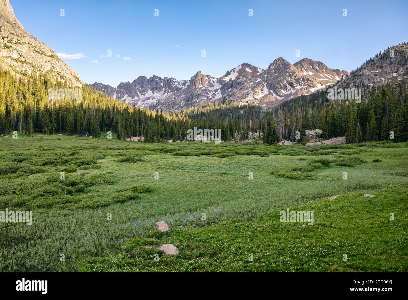 Cataract Creek Basin in the Eagles Nest Wilderness, Colorado Stock ...