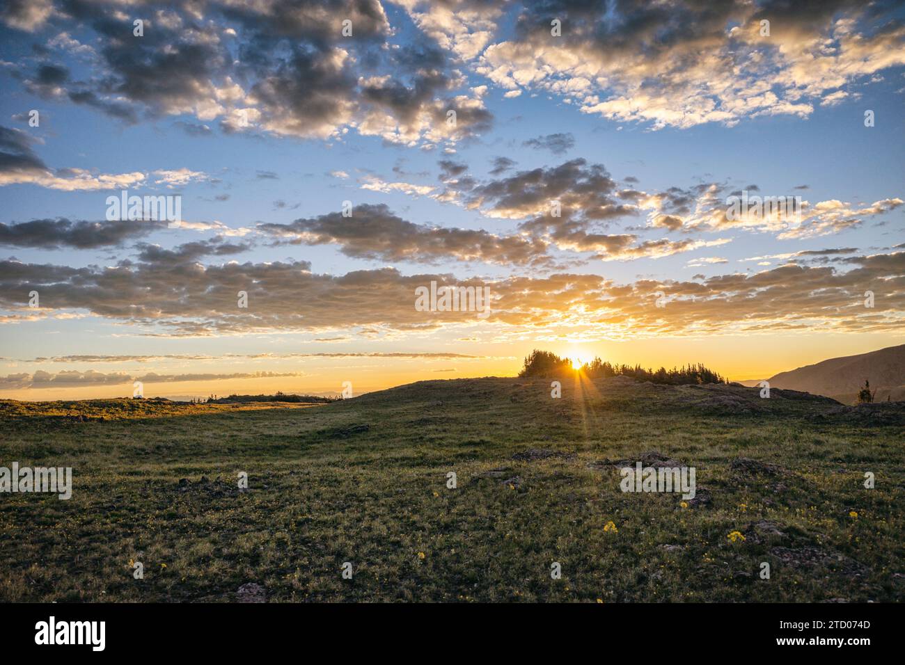 Sunrise on the Elliott Ridge, Colorado Stock Photo - Alamy