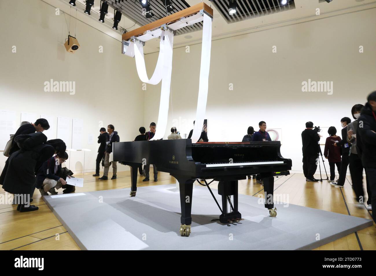 December 15, 2023, Tokyo, Japan - Yuko Mohri's installation "Breath and ...