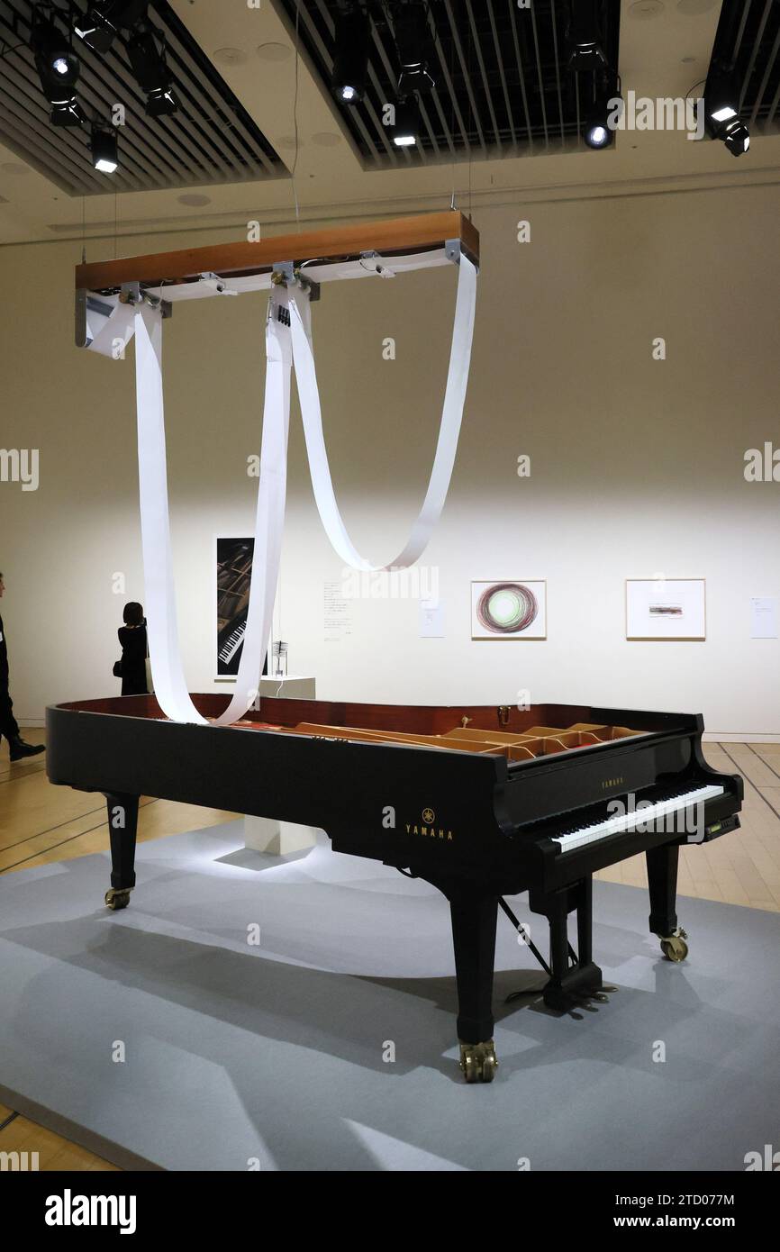 December 15, 2023, Tokyo, Japan - Yuko Mohri's installation "Breath and ...