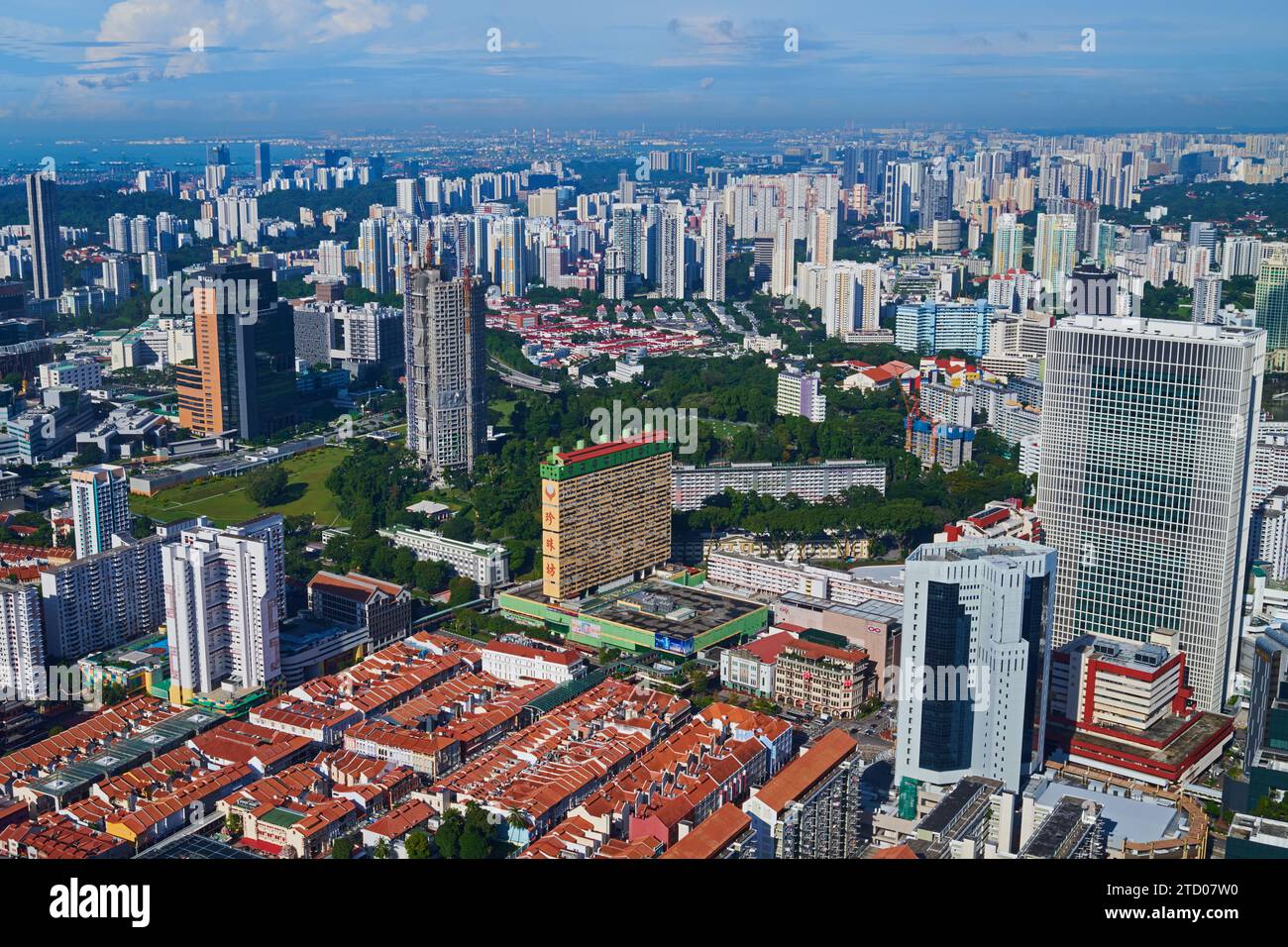 China Town in Singapore with the iconic People's Park Complex Stock ...