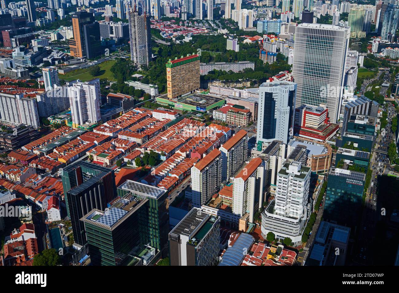 China Town in Singapore with the iconic People's Park Complex Stock ...