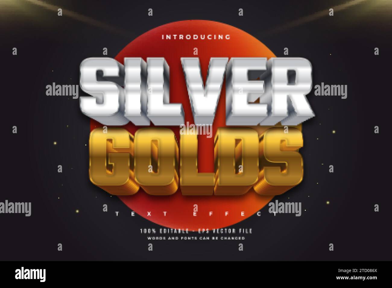 Editable bold text effect Stock Vector Images - Alamy