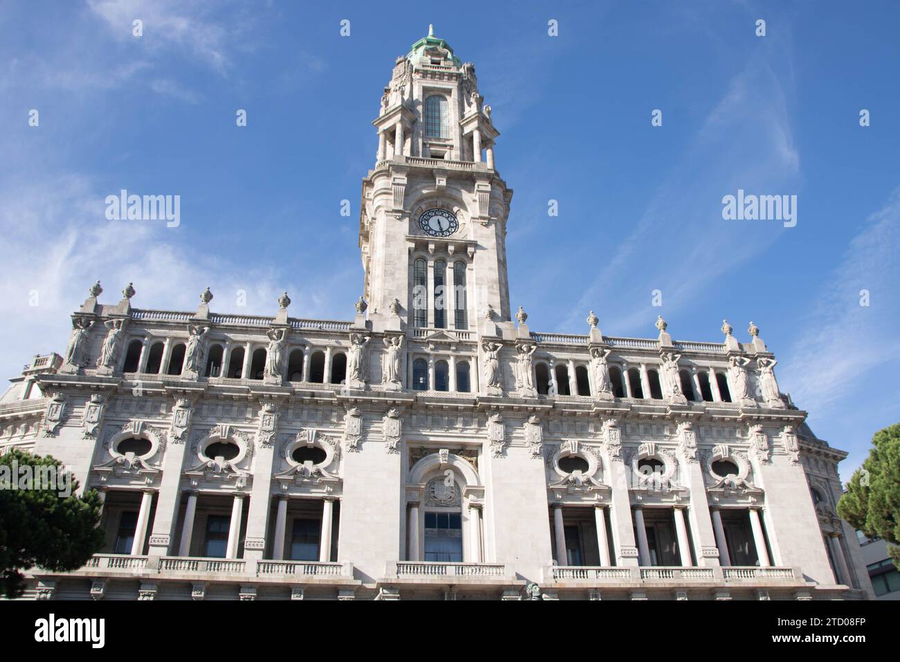 monumental building of the city hall in Porto Stock Photo - Alamy