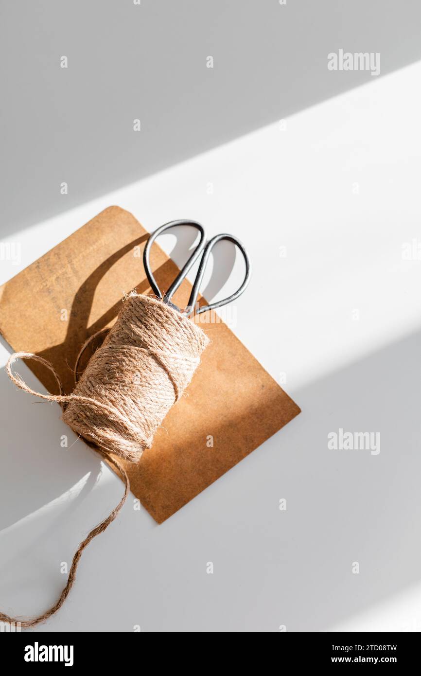 Crafty business & branding supplies for packaging Stock Photo - Alamy