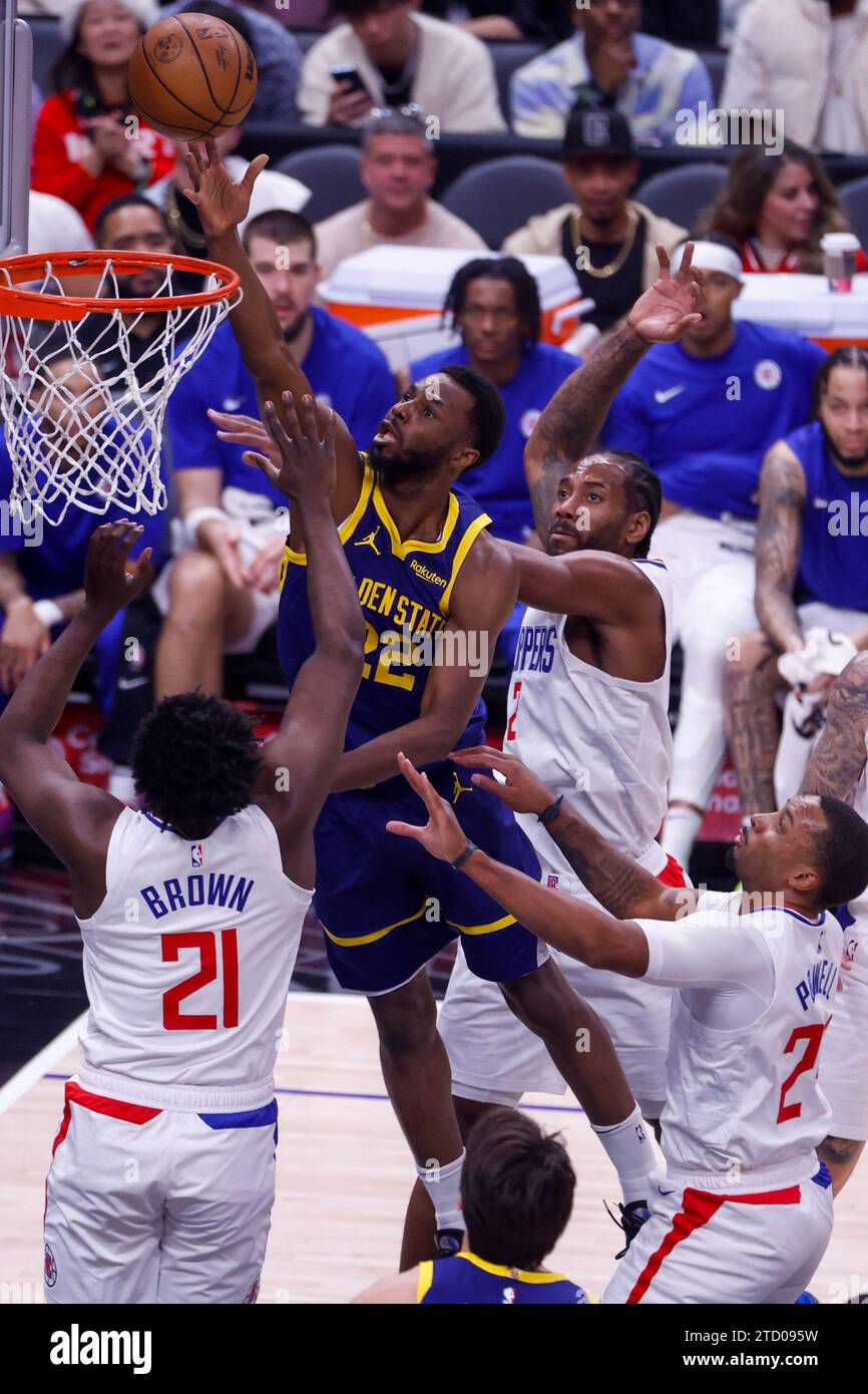 Golden State Warriors' Andrew Wiggins (C) seen in action during the NBA ...