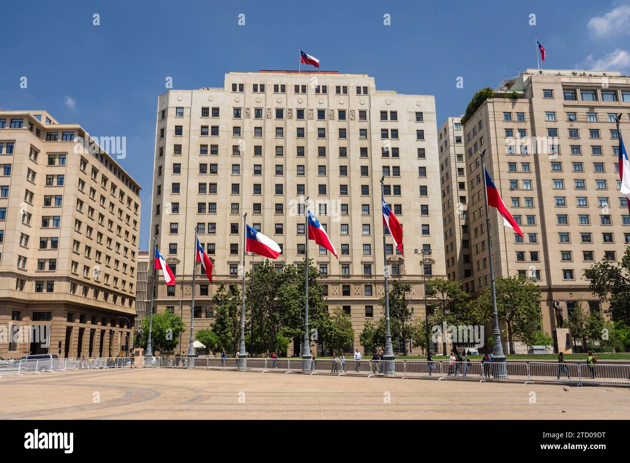 Beautiful view to old historic government building in downtown area ...