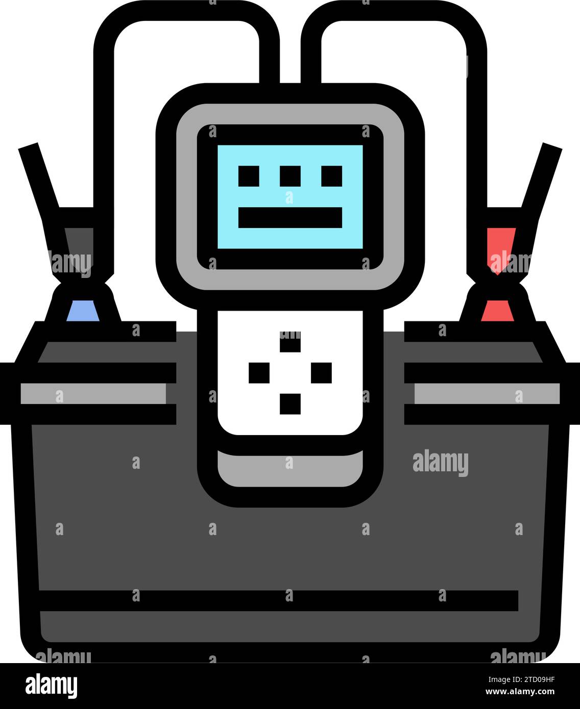 testing battery color icon vector illustration Stock Vector Image & Art ...