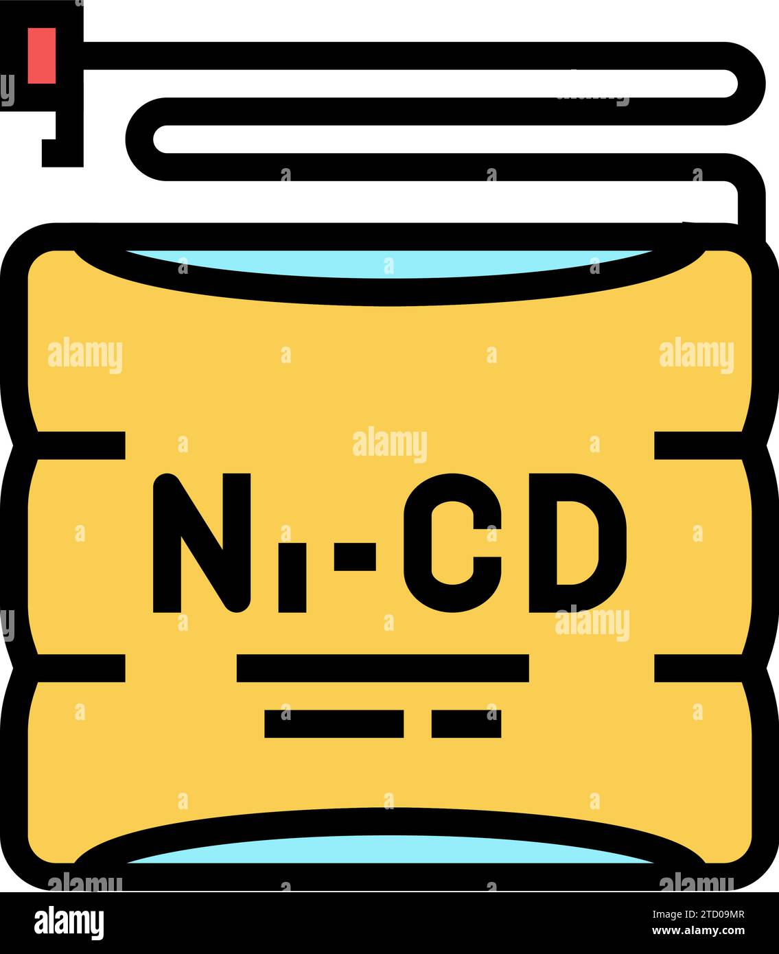 nickel cadmium battery color icon vector illustration Stock Vector ...