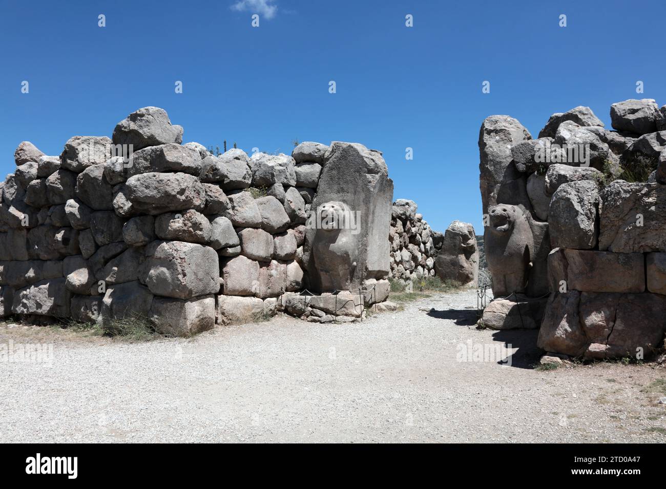 The ancient city of Hattusa is located in the Boğazkale district of ...