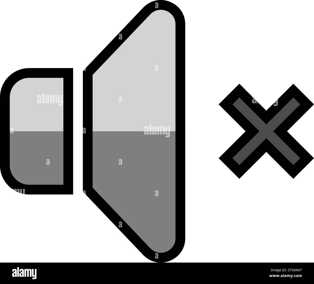 mute sound color icon vector illustration Stock Vector Image & Art - Alamy