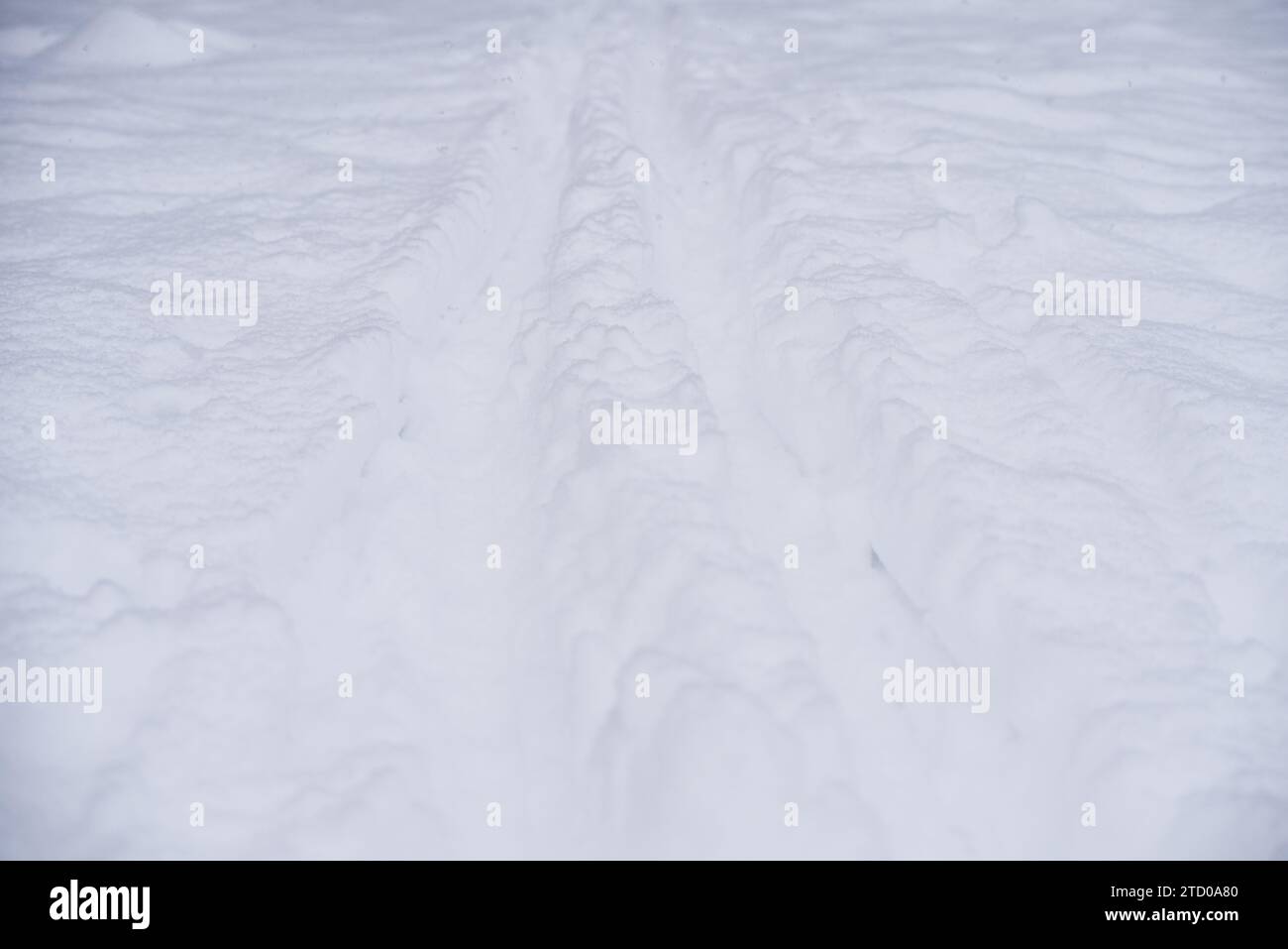 Winter road with snow close up background Stock Photo - Alamy