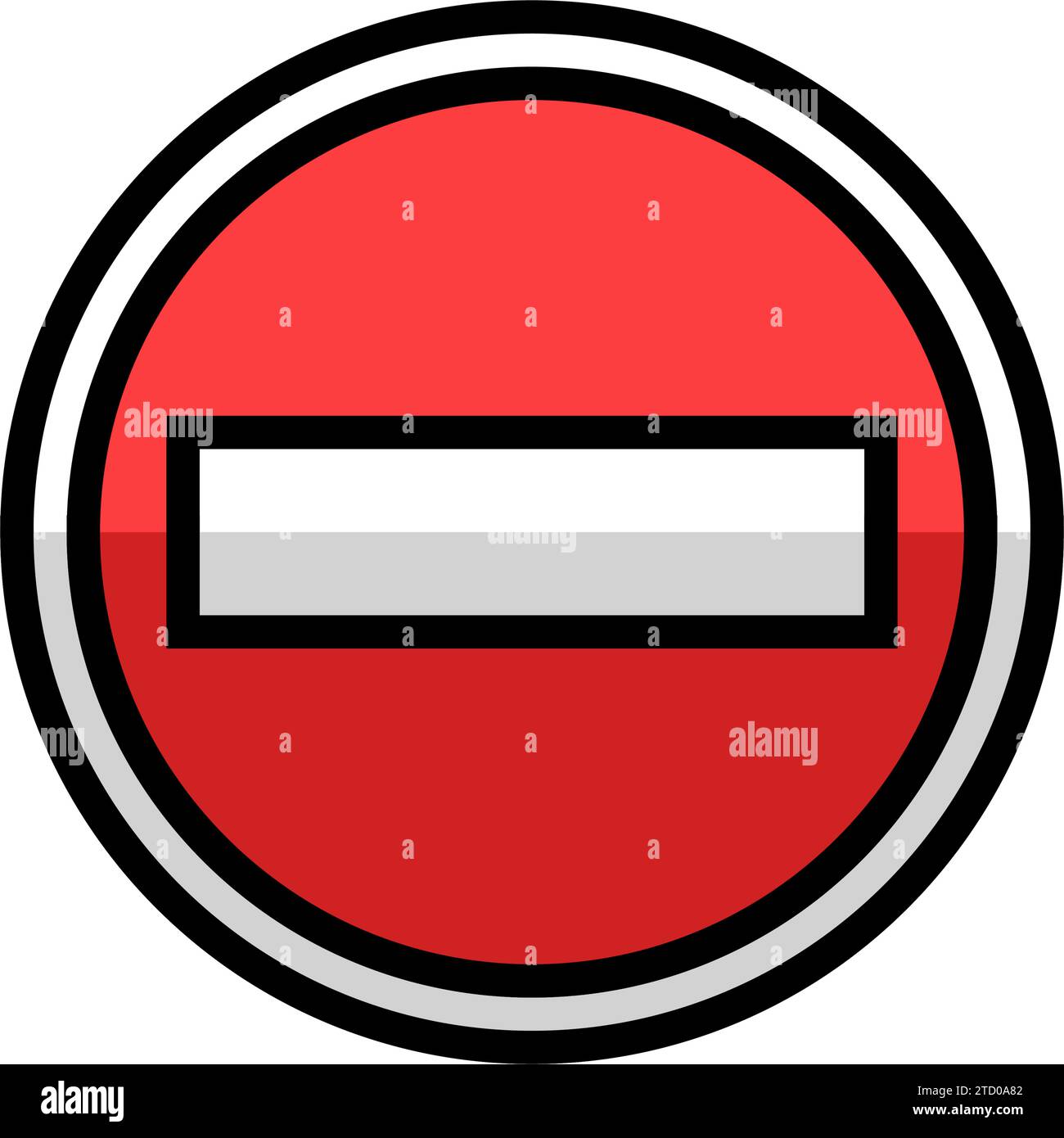 no entry color icon vector illustration Stock Vector Image & Art - Alamy