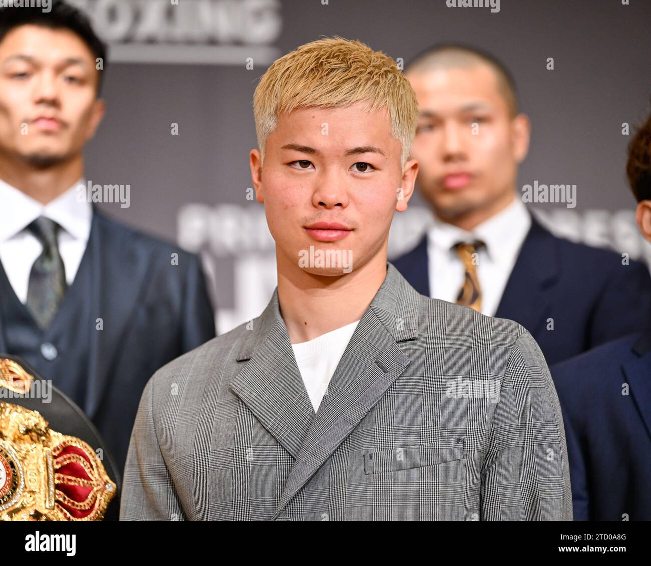 Tenshin Nasukawa, Japanese professional boxer attends a press ...