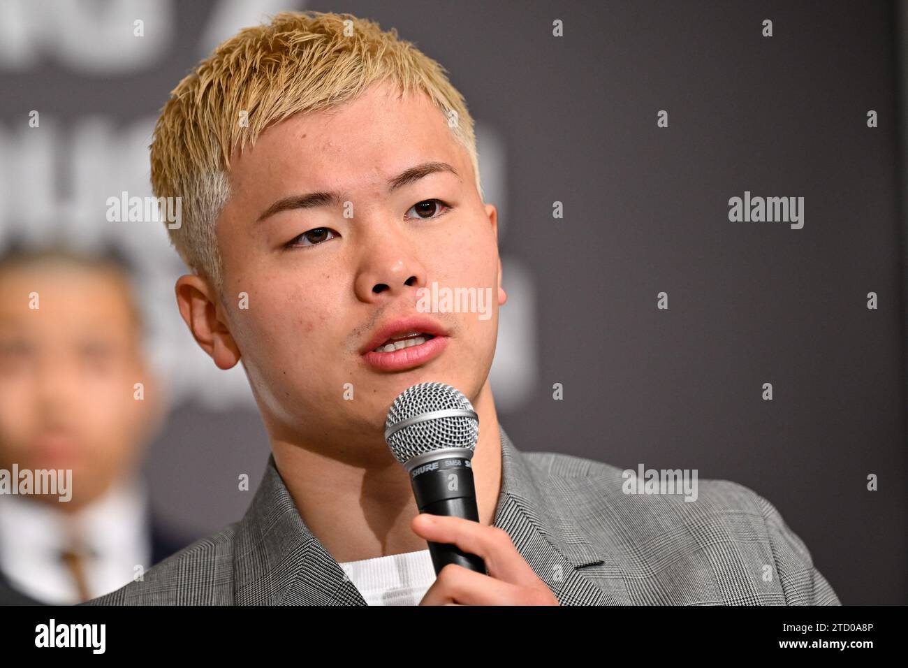Tenshin Nasukawa, Japanese professional boxer attends a press ...