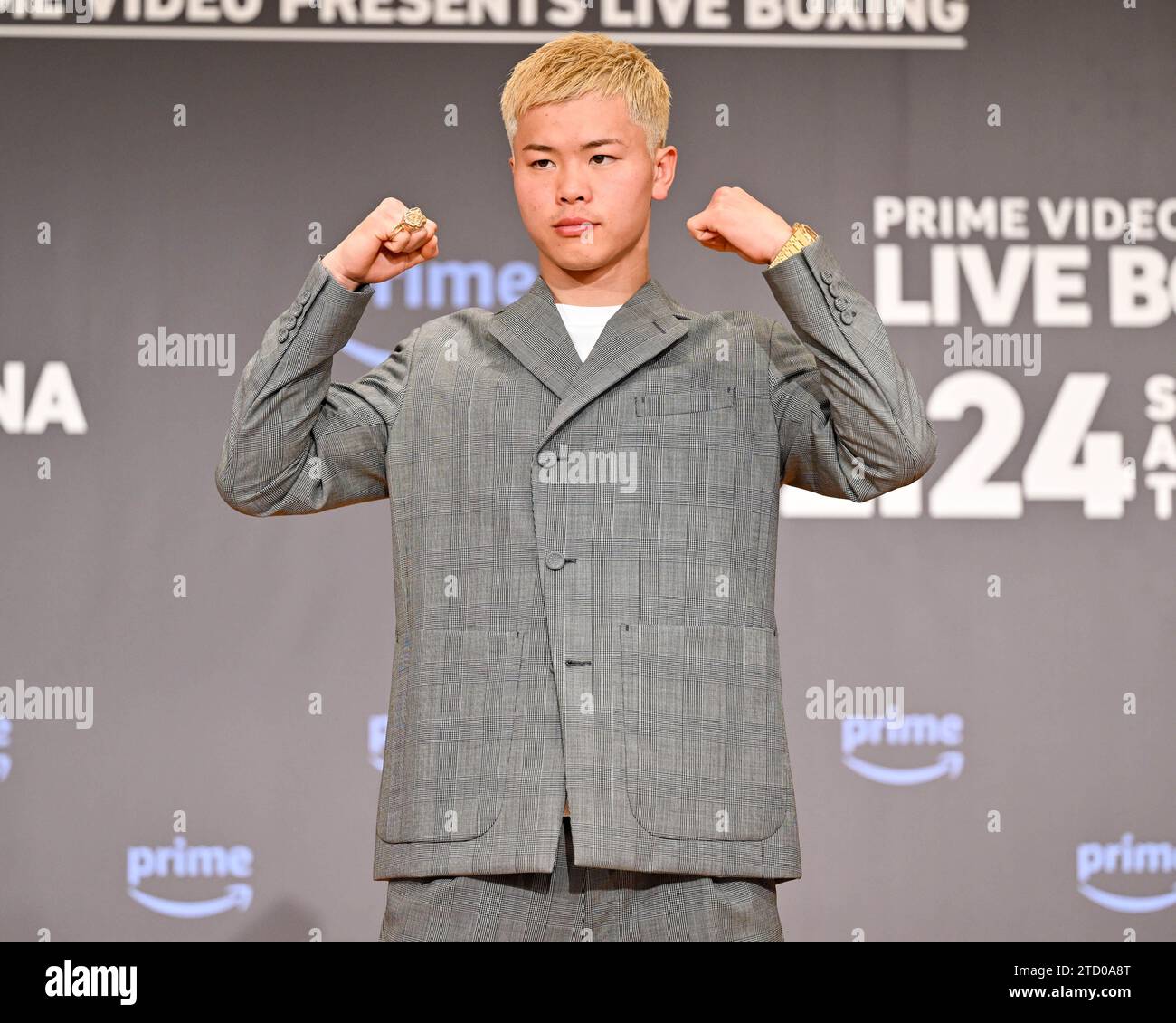Tenshin Nasukawa, Japanese professional boxer attends a press ...