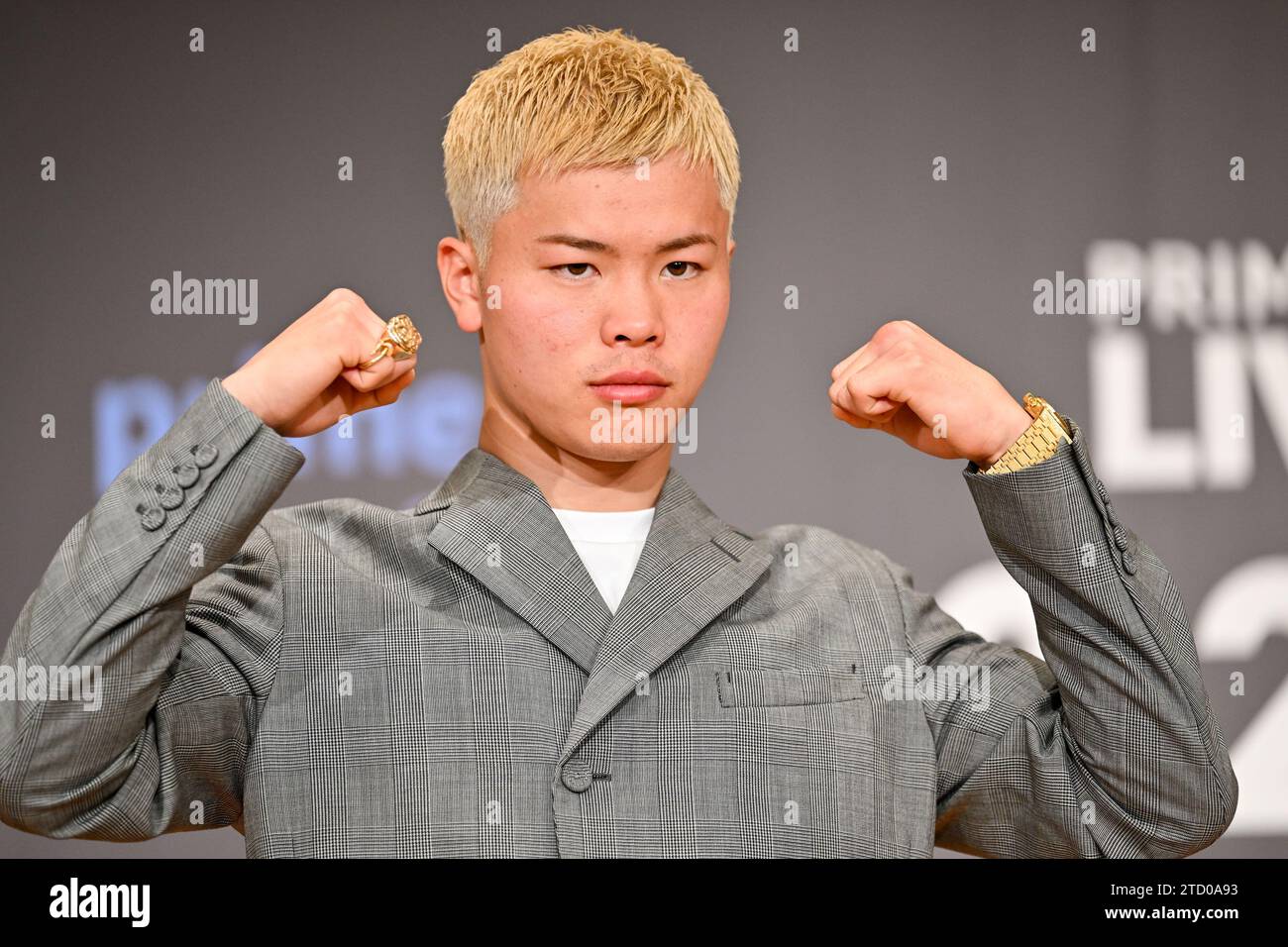 Tenshin Nasukawa, Japanese professional boxer attends a press ...