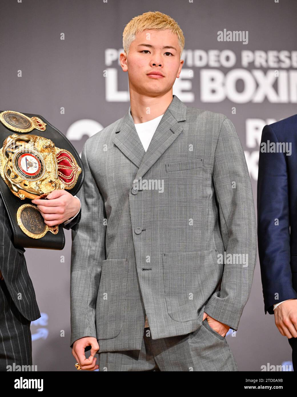 Tenshin Nasukawa, Japanese professional boxer attends a press ...
