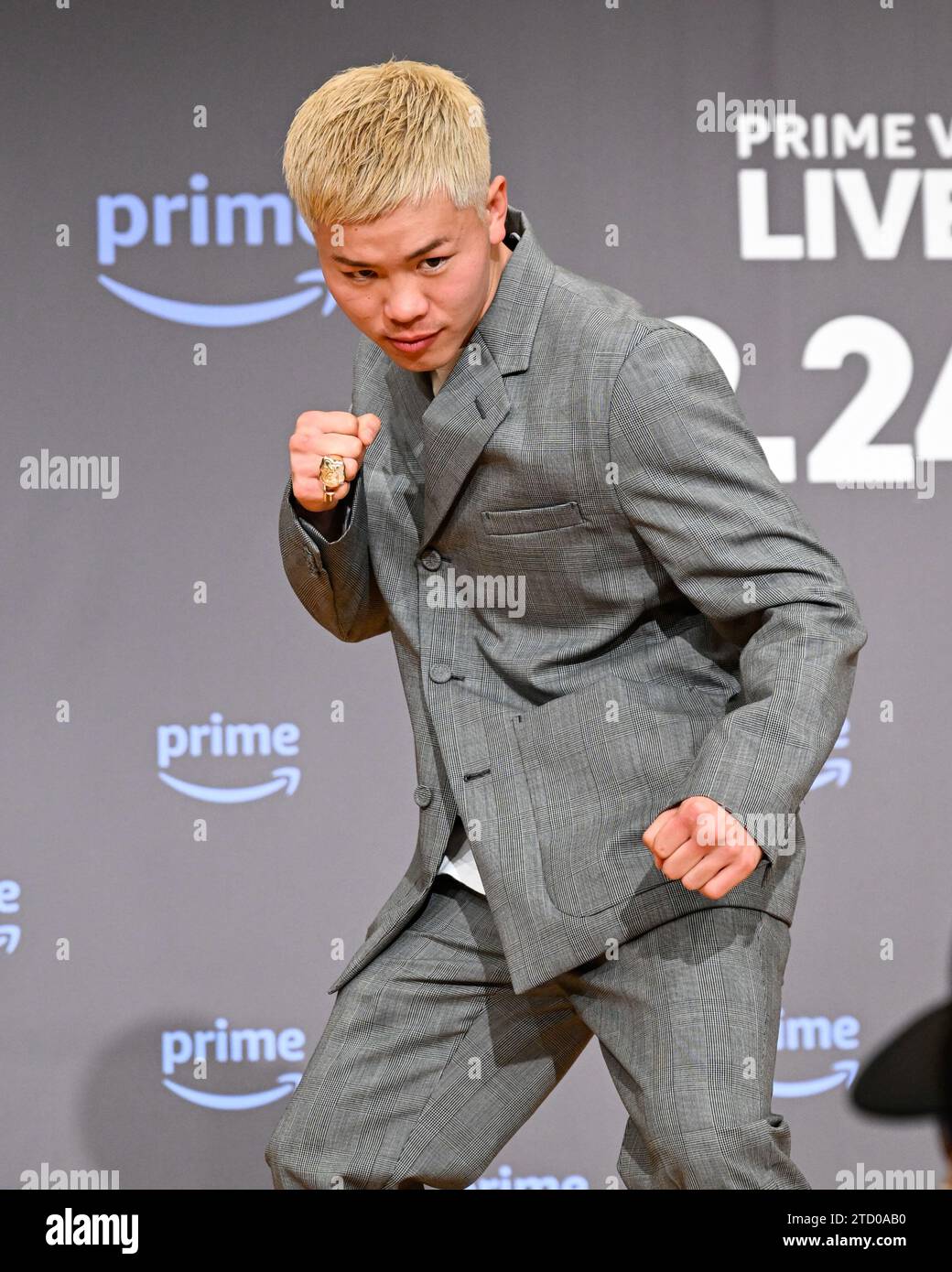 Tenshin Nasukawa, Japanese professional boxer attends a press ...