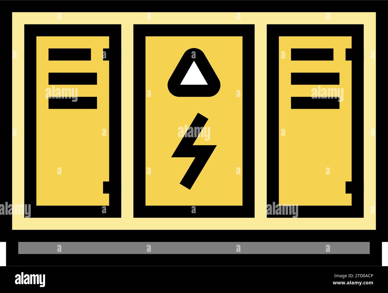 grid storage energy color icon vector illustration Stock Vector Image ...