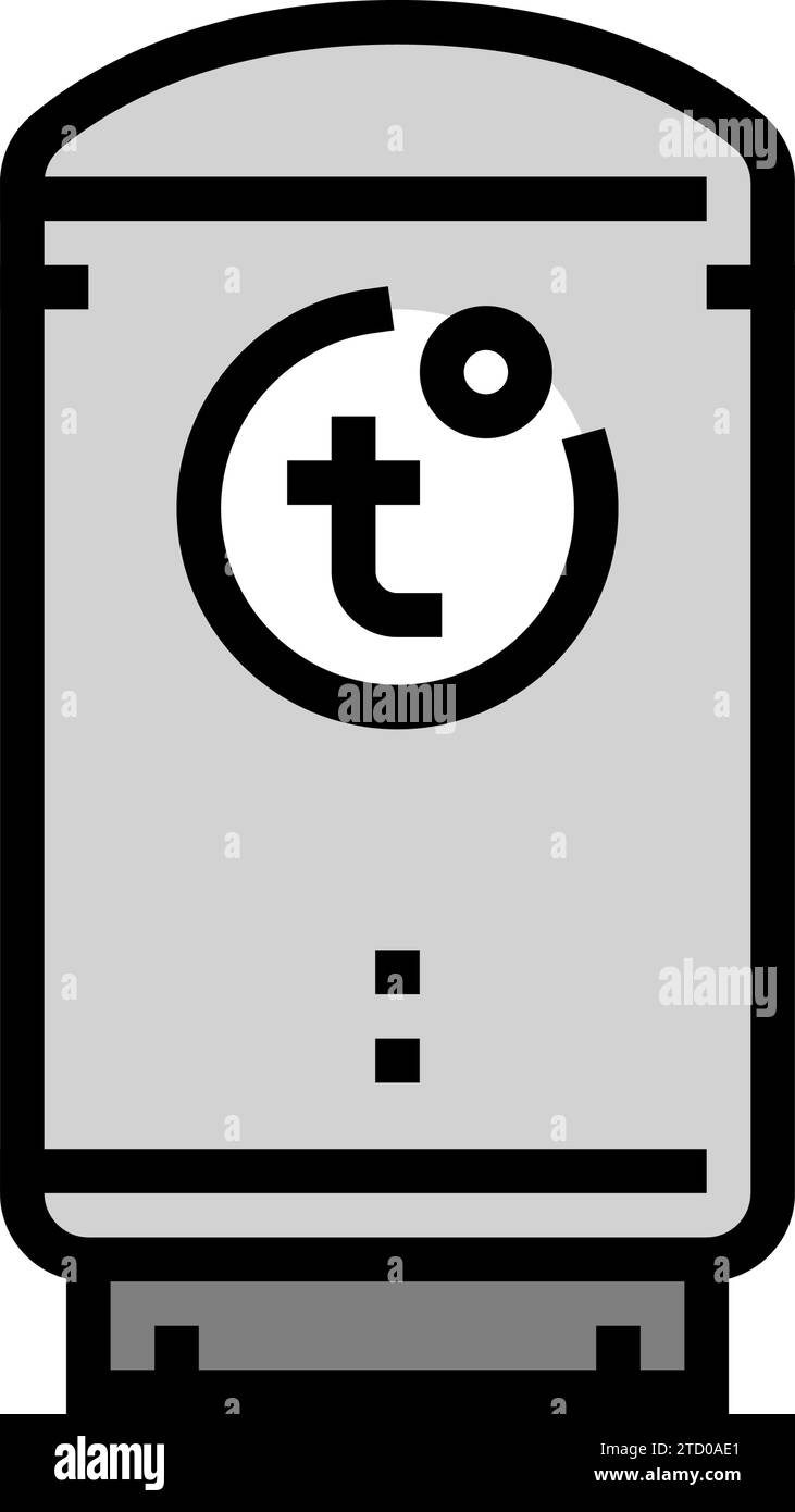 thermal storage energy color icon vector illustration Stock Vector ...