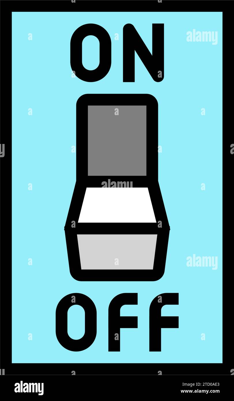 turn off color icon vector illustration Stock Vector Image & Art - Alamy