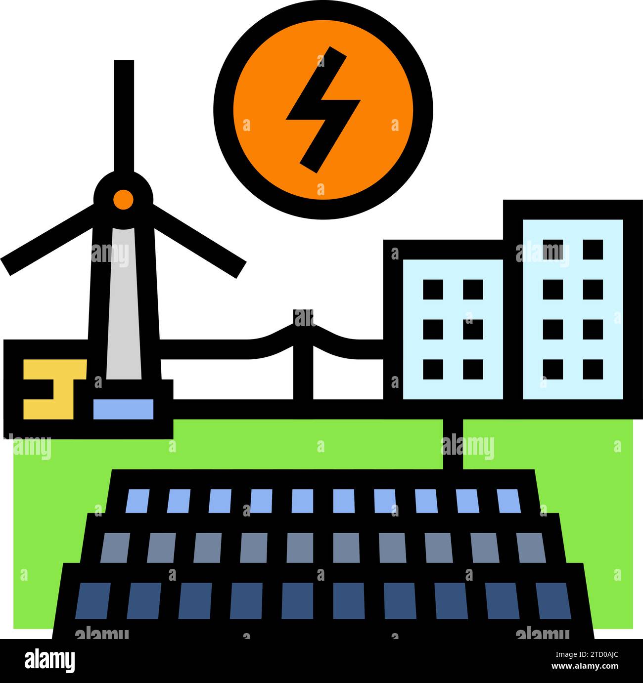 Integration of smart grid technology hi-res stock photography and ...