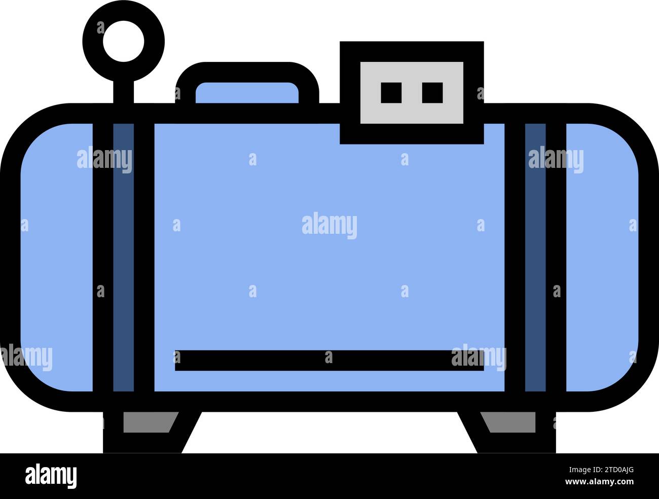 compressed air energy color icon vector illustration Stock Vector Image ...