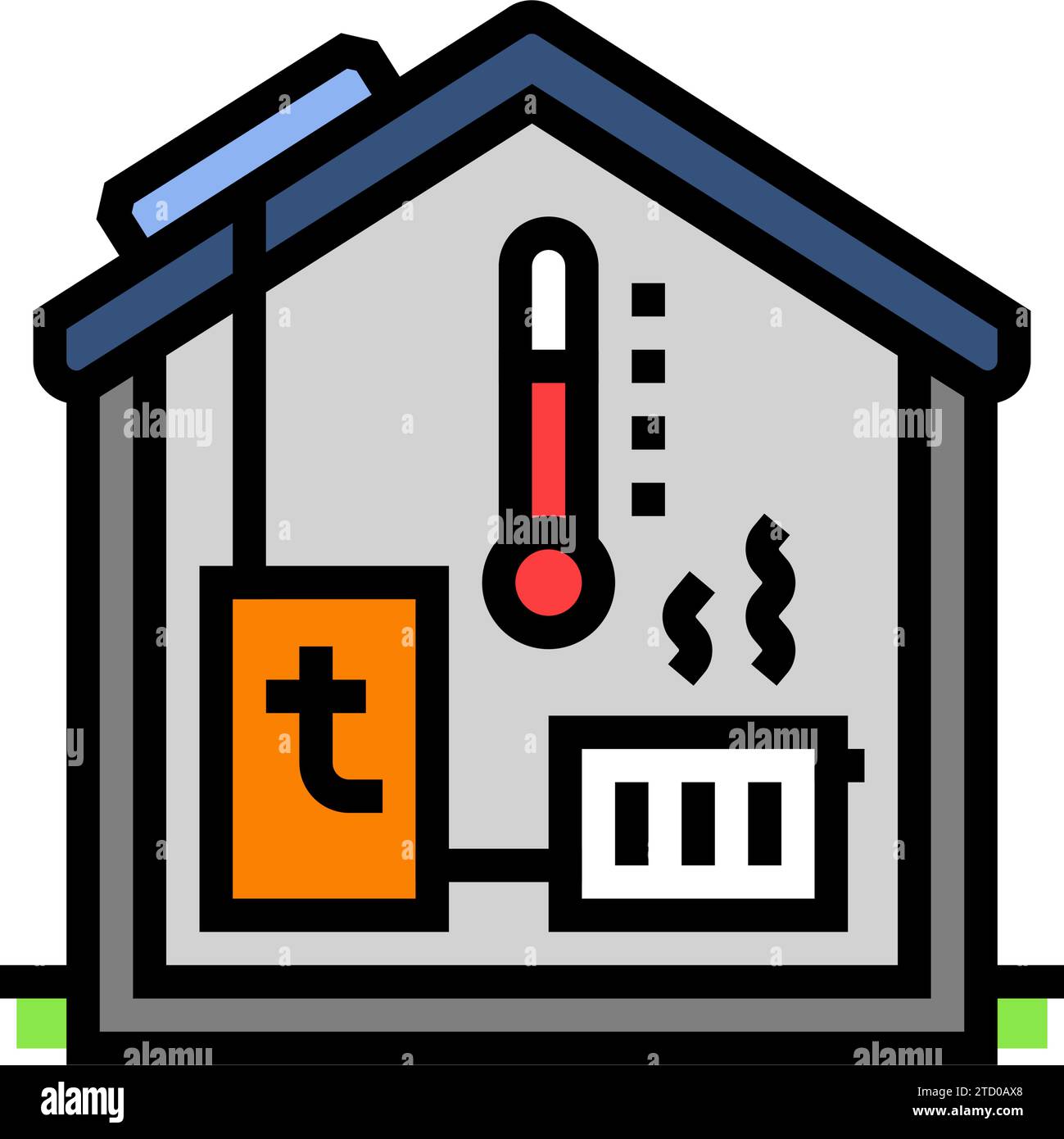 heat storage energy color icon vector illustration Stock Vector Image ...