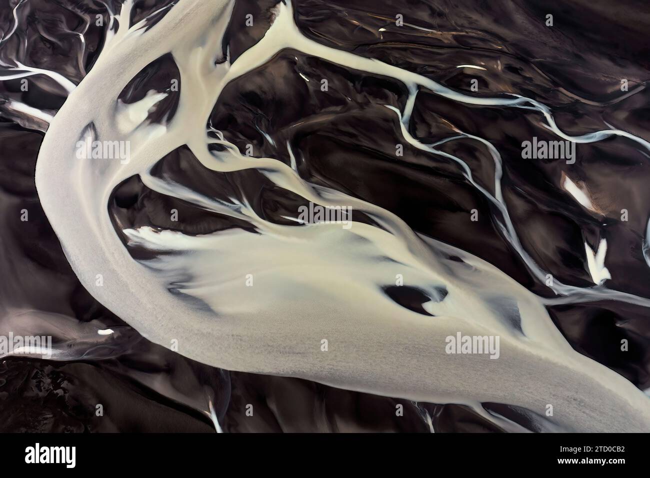 Fluid patterns in shades of gray hi-res stock photography and images ...