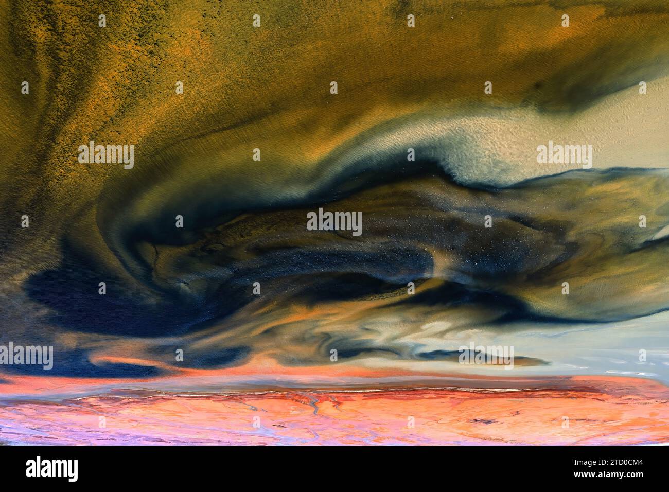 Aerial photograph captures the dramatic and abstract beauty of the ...